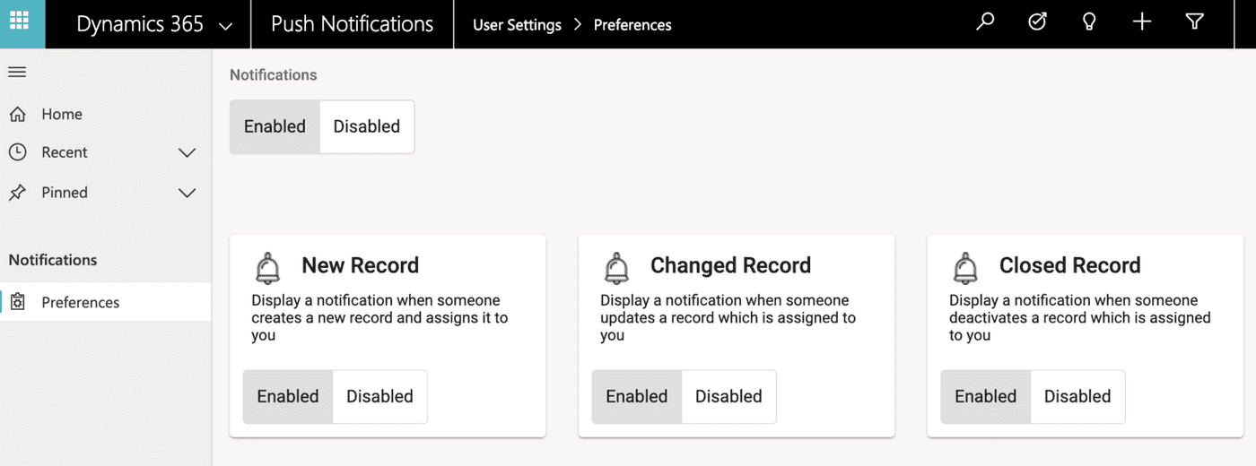 Push Notifications for Dynamics 365 | bartl.io